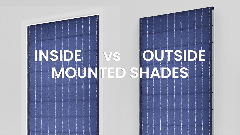 Inside Versus Outside Mount Shades Cordless | Free Stop | Zebra Blinds